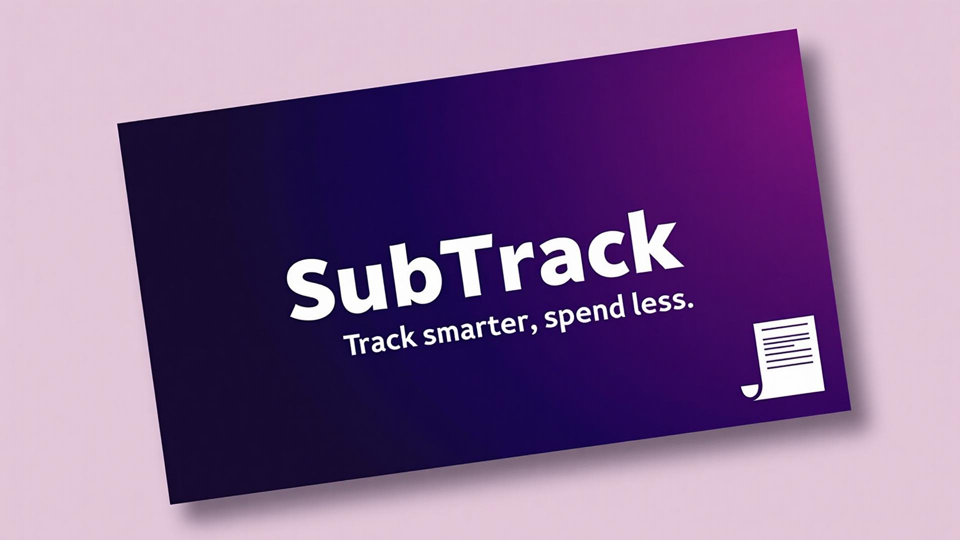 SubTrack — Track & Manage All Your Subscriptions
